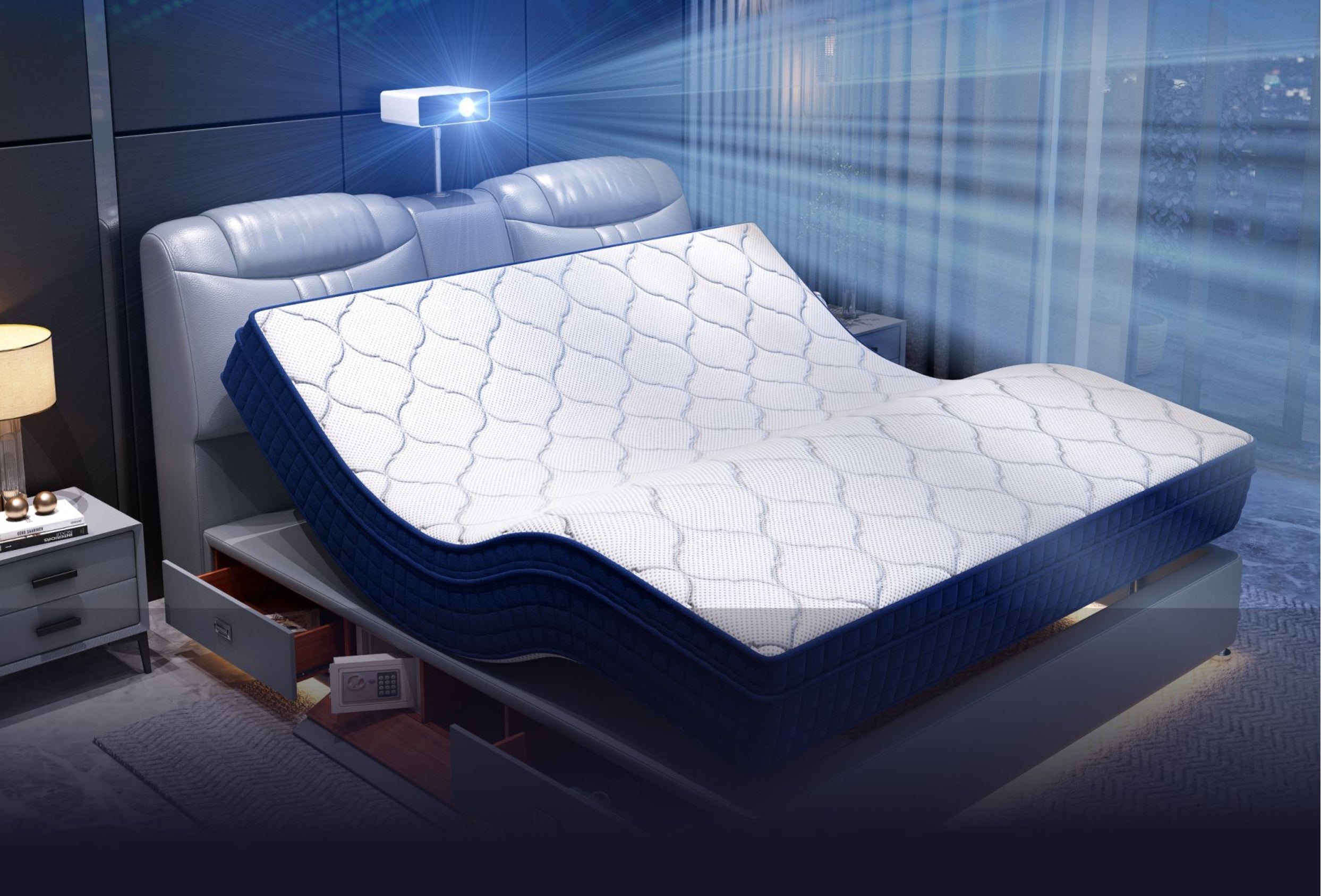 Adjustable Bed Mattress 3D Transformable Cutting Foam Mattress Cool Ge ...